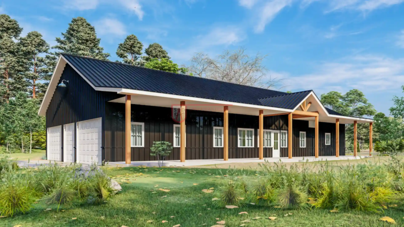 5 Bedroom Barndominium with Office 107SVD: A Cost-Effective Housing ...